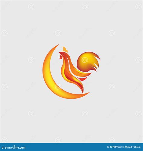 Gallo Logo Vector Template Design Illustration Ilustración del Vector