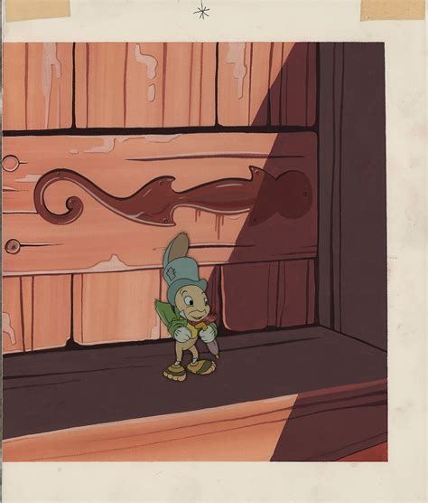 Jiminy Cricket Production Cel From Pinocchio Rr Auction