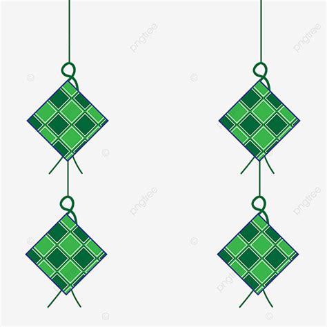 Vector De Diseño Creativo Ketupat Png Png Festival Celebracion