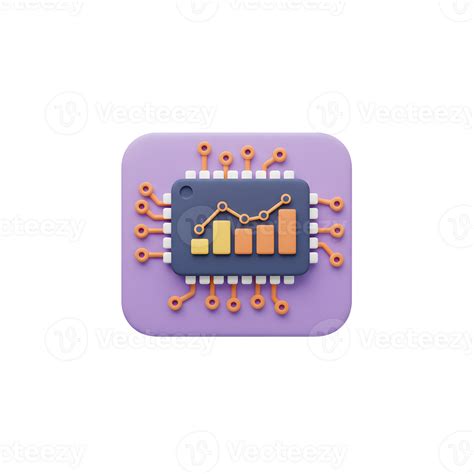 Semiconductor Chip With Chart Showing Growth Innovation And Technology 58693616 Png