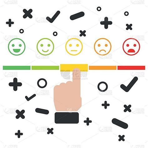 商人在白种人背景下举手指指点点。用户评论。在线反馈