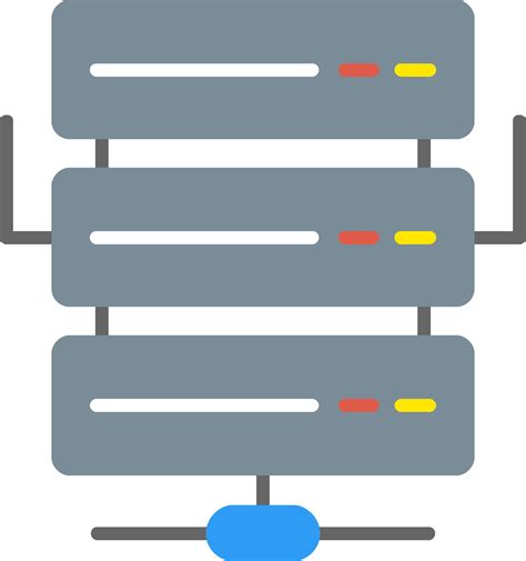 Server Flat Icon 43307283 Vector Art At Vecteezy