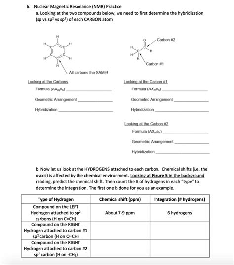Solved Nuclear Magnetic Resonance Nmr Practice A Looking At The Two Compounds Below We Need