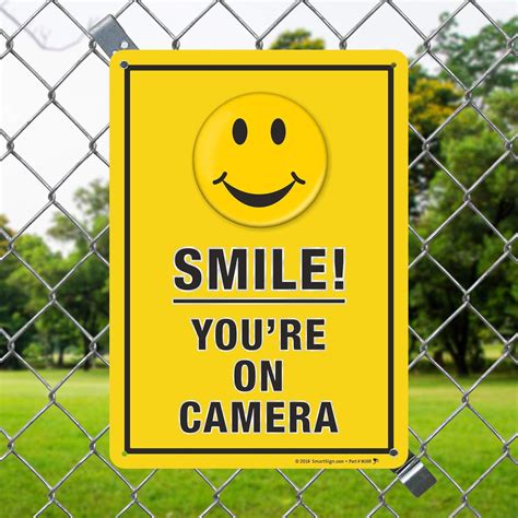 Smile You Re On Camera Sign Printable Free Printable Word Searches
