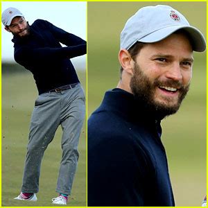 Jamie Dornan Wears Colorful Socks For Another Day Of Golf Jamie Dornan Just Jared