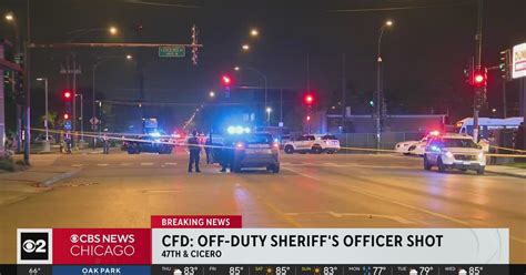 Off Duty Cook County Sheriffs Officer Shot On Southwest Side Cbs Chicago