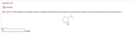 Solved How Many H NMR Signals Not Peaks Would You Predict Chegg Com