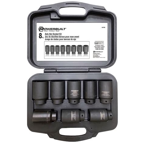 Powerbuilt 1 2 In Drive Metric Deep Socket Set 8 Pieces 647883 At