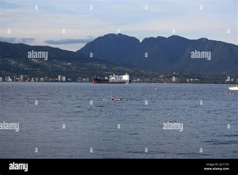 English Bay In Summer Time Vancouver British Columbia Canada Stock