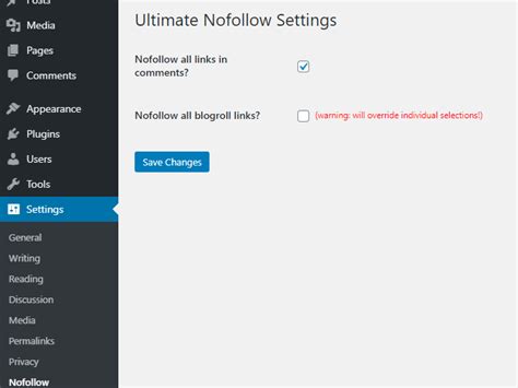 Adding Nofollow Attribute In Wordpress Using Ultimate Nofollow Plugin