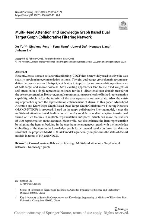 Multi Head Attention And Knowledge Graph Based Dual Target Graph