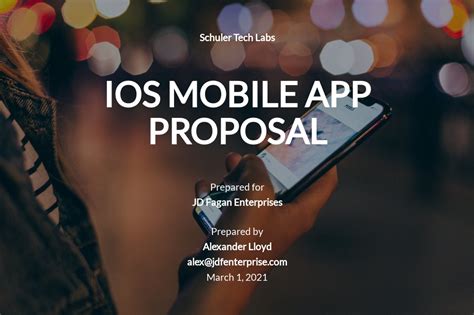 App Proposal Template