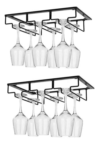 Wine Glass Hanger Rack Under Cabinet Stemware Wine Glass Hol Mercadolivre