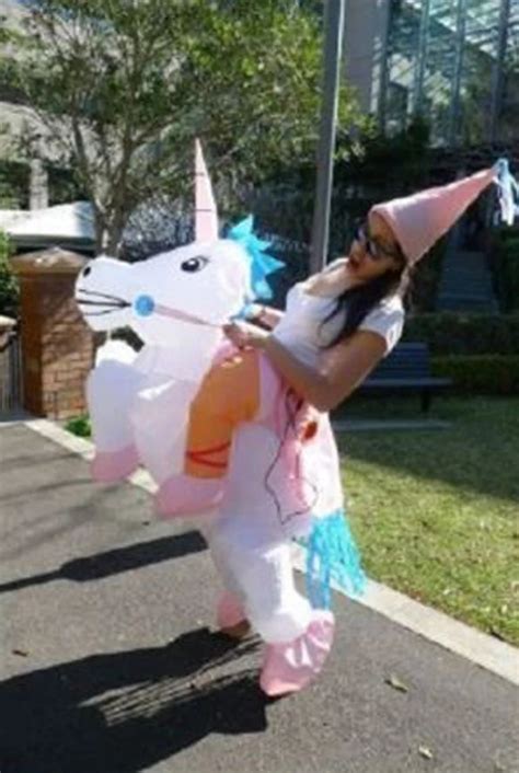 Inflatable Unicorn Costume Adult 15 2m Polyester Inflatable Halloween