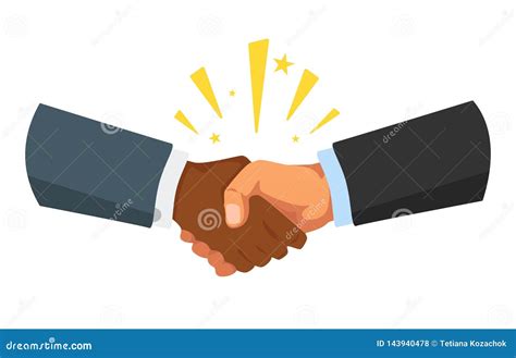 Handshake Gesture Illustration Stock Vector Illustration Of Banner