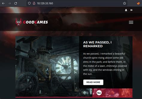 Goodgames Hackthebox Walkthrough