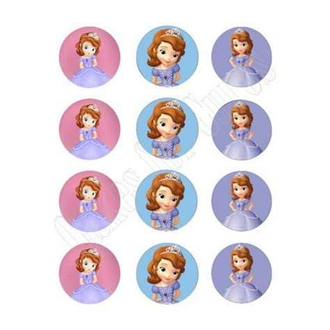 Sofia The First Princess Edible Cupcake Toppers Abpid07552 Walmart