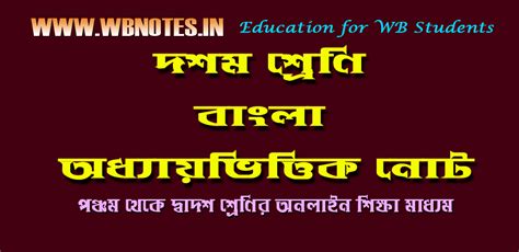 Class Ten Question Sets Wbnotesin