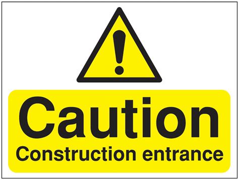 Construction Signs Caution Construction Entrance Seton