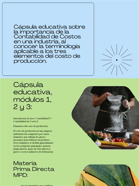 El Costo De Producción En Una Empresa Industrial Pdf Contabilidad