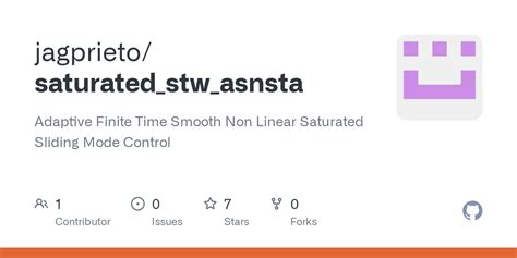 GitHub Jagprieto Saturated Stw Asnsta Adaptive Finite Time Smooth Non Linear Saturated