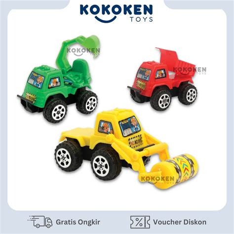 Jual Mobil Konstruksi Set Isi Truck Construction Truk Escavator