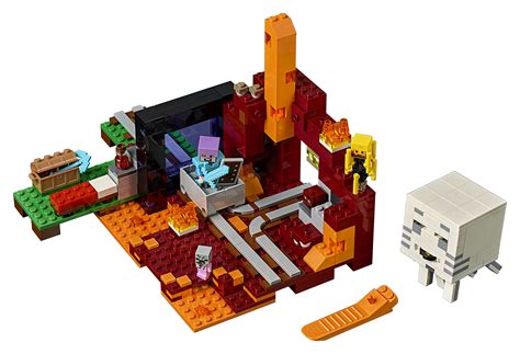 Lego Minecraft The Nether Portal 21143 Building Kit 470 Pieces