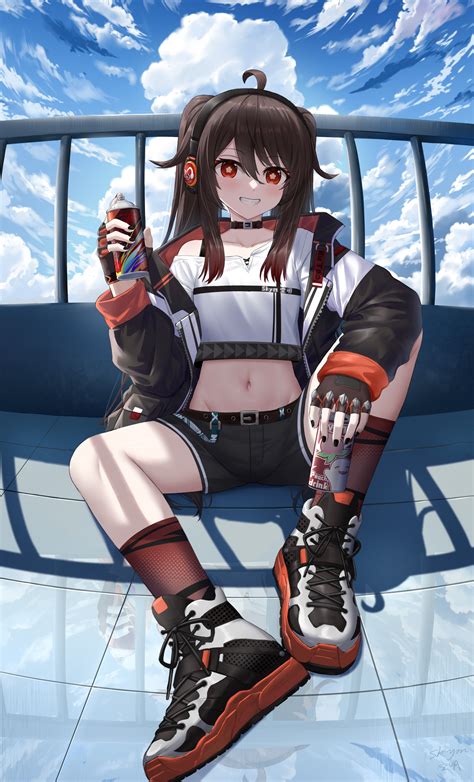 Hu Tao Genshin Impact Drawn By Skym Kumei Danbooru