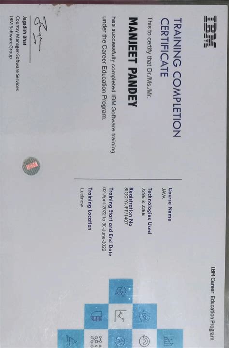 Manjeet Pandey On Linkedin Javacertification Ibm Javaprogramming