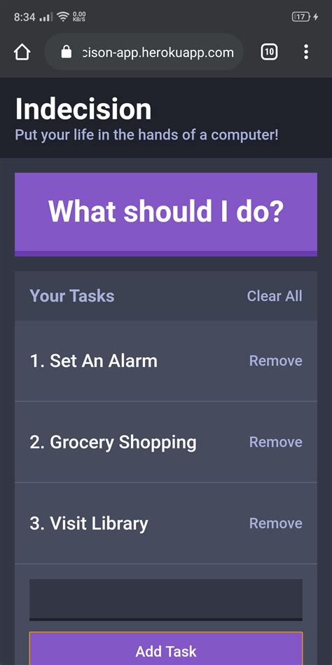 Github Git Shashwat Indecision App Let The Computer Decide What