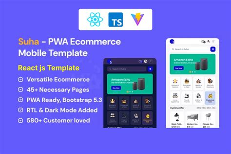 Suha PWA Ecommerce Mobile React JS Template