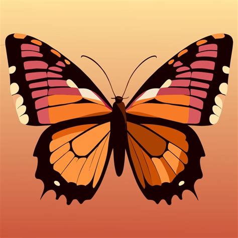 Obras Primas De Ilustrações Vetoriais De Borboletas Em Cada Pixel Vetor Premium