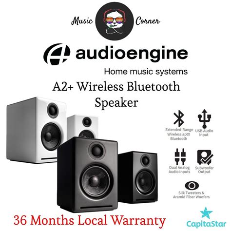 Audioengine A5 2 Way Bookshelf Speakers Pair Audio Soundbars