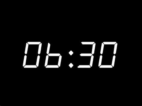 6 Minute 30 Second Countdown Timer Digital Clock YouTube
