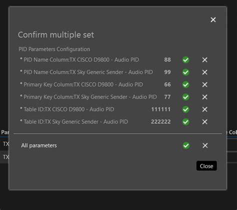 Problems With Multiple Set In Tables Parameters Dataminer Dojo