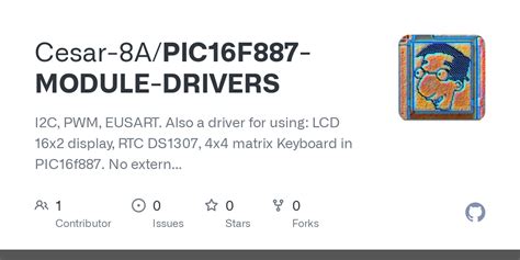 Github Cesar 8apic16f887 Module Drivers I2c Pwm Eusart Also A