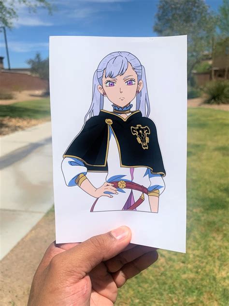 Noelle Silva Black Clover Anime Maid Nude Lewd Car Sticker Etsy Ireland