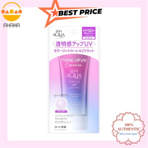 Rohto Skin Aqua Tone Up Uv Essence Spf50 Pa 80g Direct From Japan