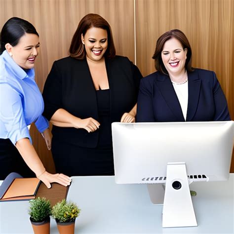 Premium AI Image Plus Size Women Is A Managing Director AI Generated Image