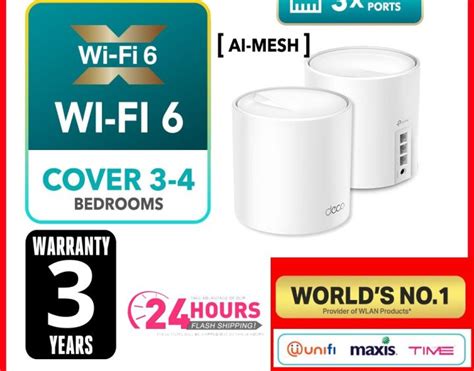 TP Link AX3000 Whole Home Mesh Wi Fi System AP Mode Or Router Mode Support Unifi Turbo Maxis