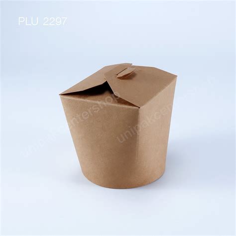 กล่องกระดาษคราฟท์ฝาพับ 26 Oz ใส่บะหมี่และอาหาร Unipakcentershop