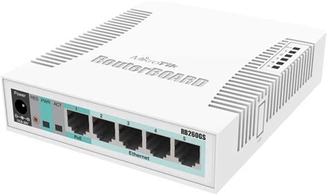 Amazon Com MikroTik RB260GSP 5 Port Gigabit Ethernet Switch CSS106 1G 4P 1S Electronics