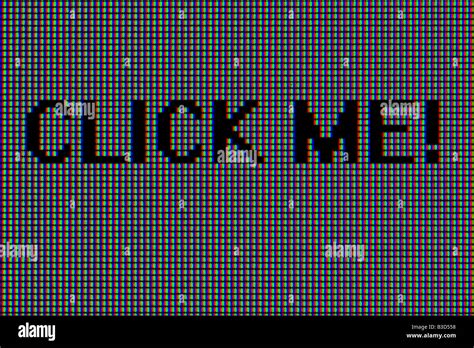Click Me Extreme Macro Shot Of A Lcd Computer Monitor Rgb Pixels