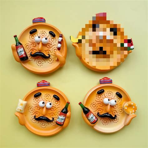 新疆特色馕叔树脂冰箱贴乌苏烤包子馕西瓜食物磁吸纪念品伴手礼物 阿里巴巴