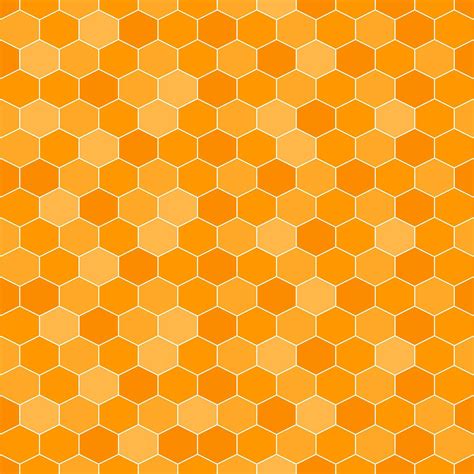 Orange Honeycomb Pattern Honeycomb Vector Pattern Honeycomb Pattern