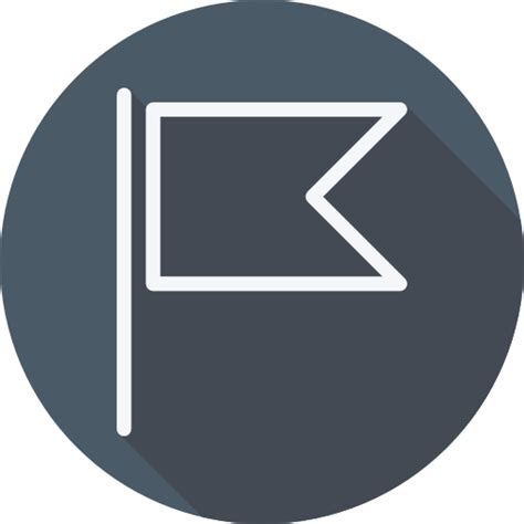 Flag Cursor Creative Flat Circular Icon