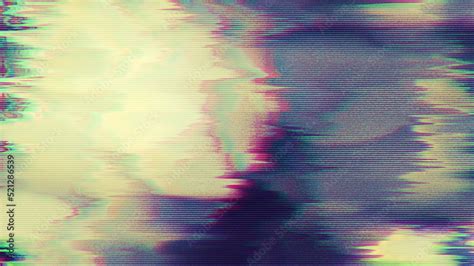 ภาพประกอบสต็อก Abstract Tv Signal Error Static Or Vhs Glitch Effect