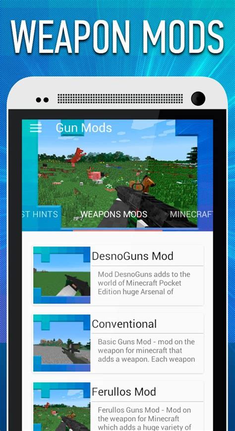 Weapon Mods For Minecraft Pe Apk For Android Download
