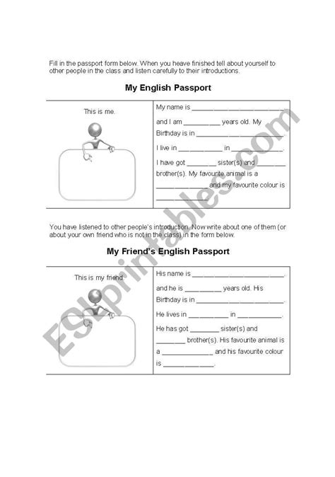 My Passport Esl Worksheet By Mazi05