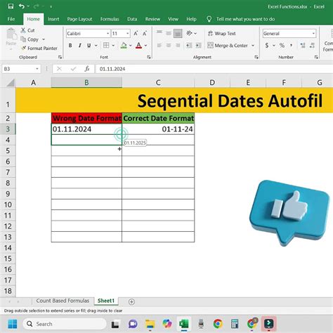 how to auto fill dates in excel quick and easy tutorial youtube